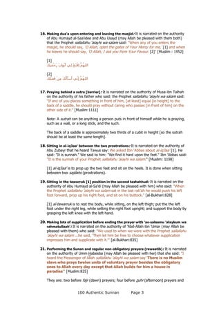 100 Sunnah Acts | PDF