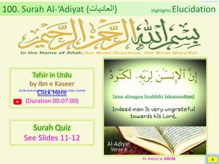 Al Quran (Chapter 100): Surah Al Adiyat [The Chargers/The Assaulters ...