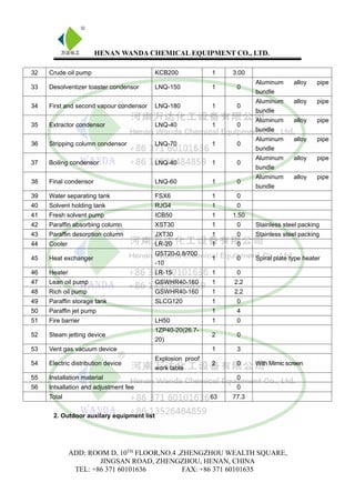 100t d negative pressure oil rotocel extraction parameter | PDF