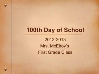 100th day of school | PPT
