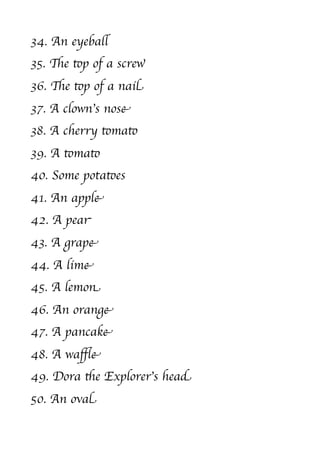 100 Things That Are Round | PDF
