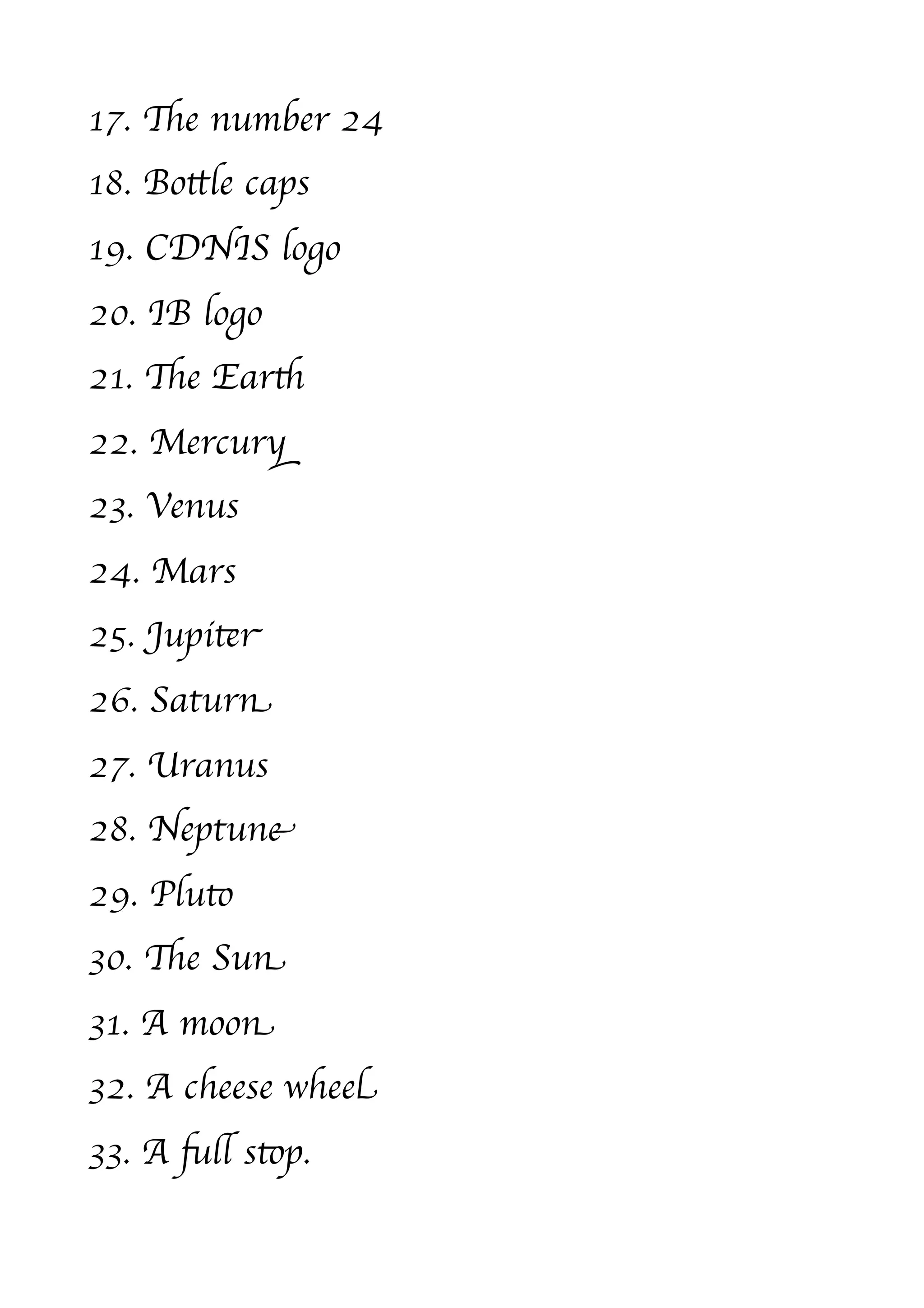 100 things that are round | PDF