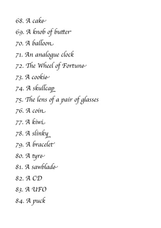 100 things that are round | PDF