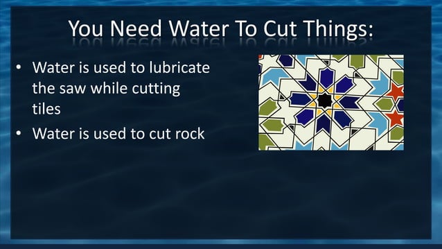 100 uses of water | PPTX