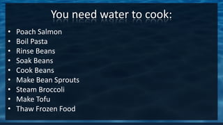 100 uses of water | PPTX