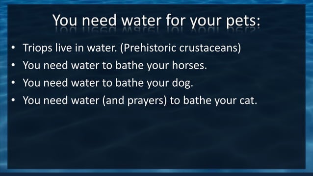100 uses of water | PPTX