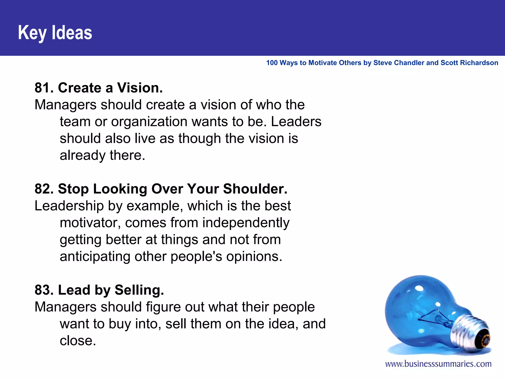 100 ways to motivate others biz | PPS