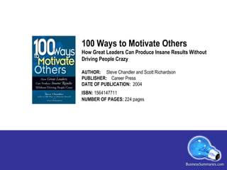 100 ways to motivate others biz | PPS