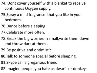 100 ways to overcome nightmares | PPTX