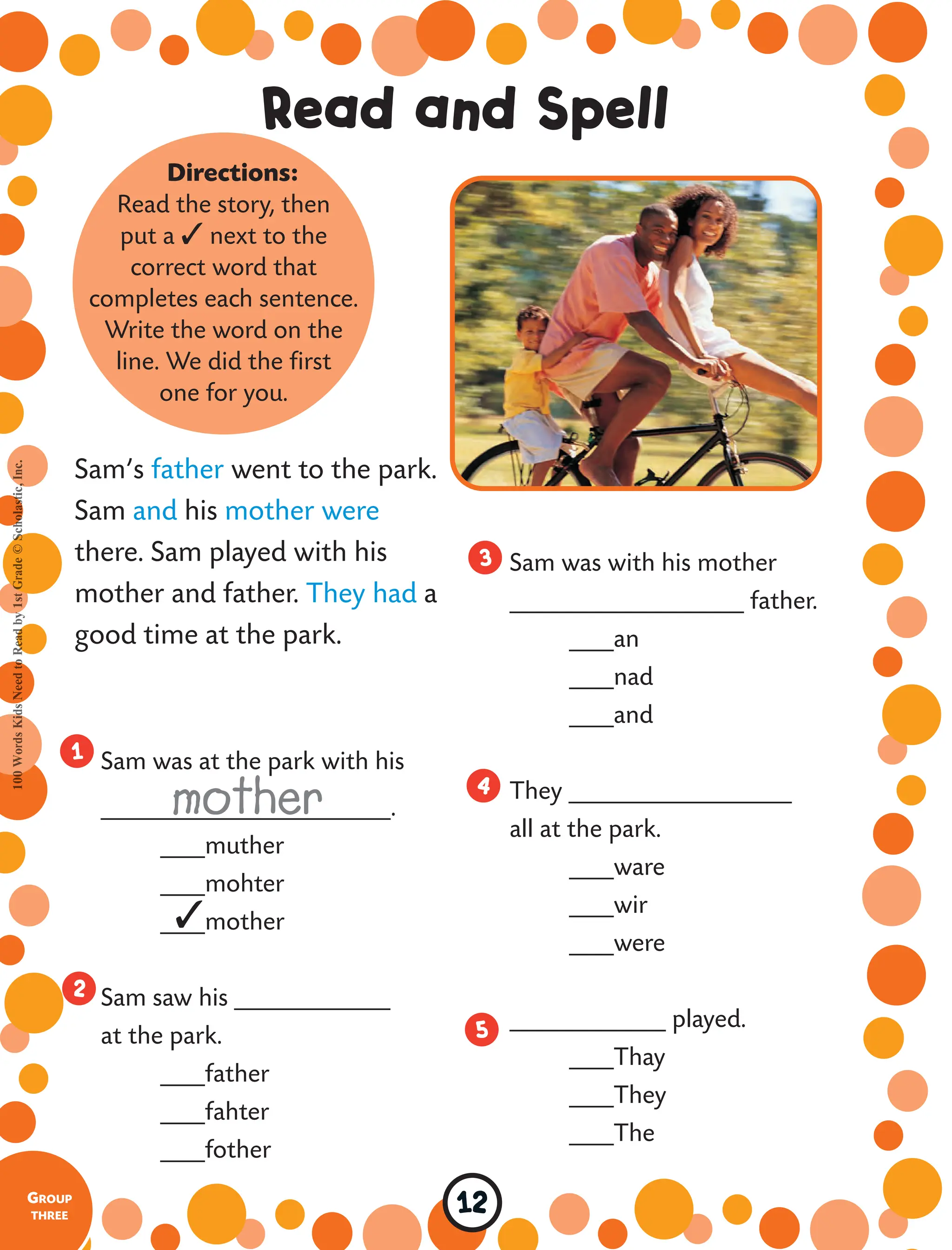 100 Words Kids Need to Read by 1st Grade Sight Word Practice to Build ...