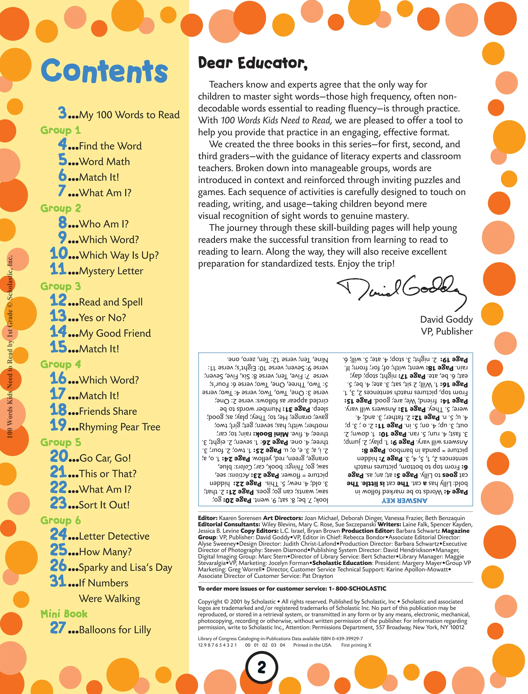 100 Words Kids Need to Read by 1st Grade Sight Word Practice to Build ...