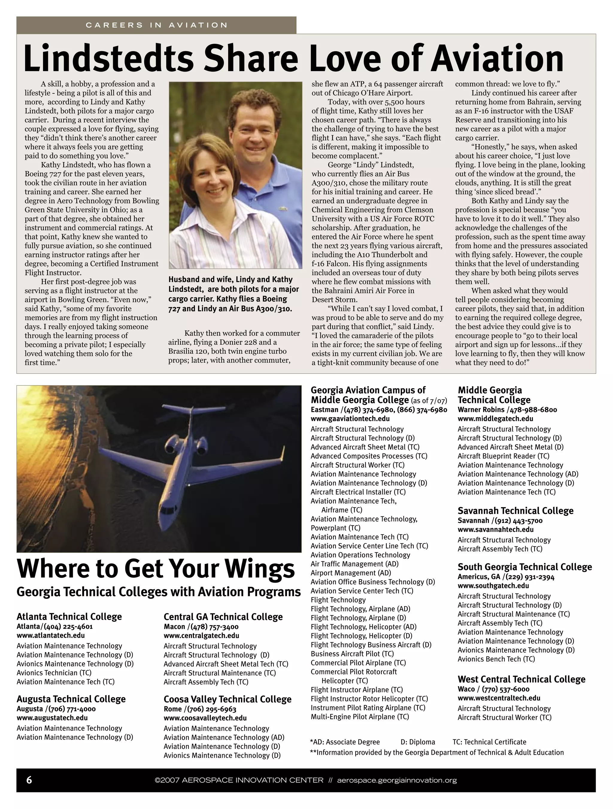 Georgia Centennial of Flight Gazette | PDF