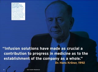Fresenius is a pharma company and has other divisions like hemodialysis ...