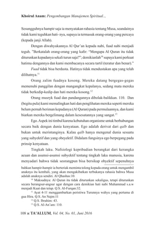PENGEMBANGAN MANAJEMEN SPIRITUAL DI SEKOLAH | PDF