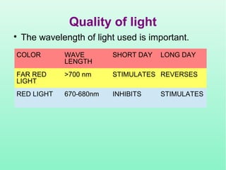 Photoperiodism | PPT