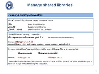 101 2.3 manage shared libraries | PPT
