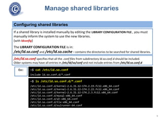 101 2.3 manage shared libraries | PPT