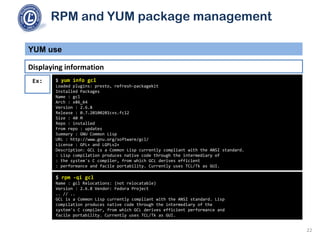 101 2.5 use rpm and yum package management | PPT