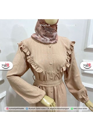Jahit Gamis Seragam PKK Desa Rumah Jahit Azka | PDF