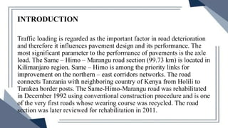 Traffic analysis for pavement rehabilitation design | PPT