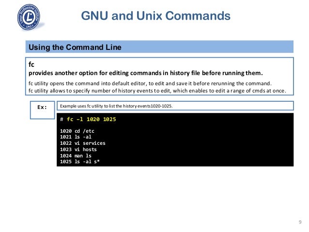 101 3.1 gnu and unix commands