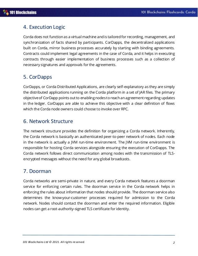 Learn The Fundamentals of Corda Development at 101Blockchains | PDF