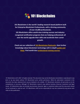 Learn Basics & advances of Hyperledger - 101-Blockchains | PDF