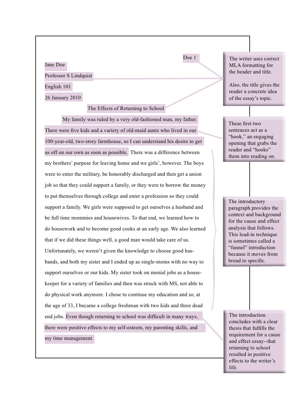 "The Effects of Returning to School"