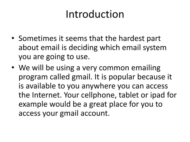 101 creating email account-gmail | PPSX