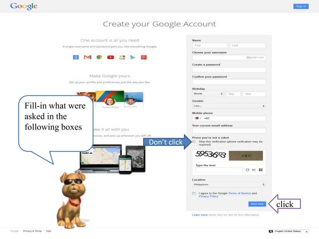 101 creating email account-gmail | PPSX