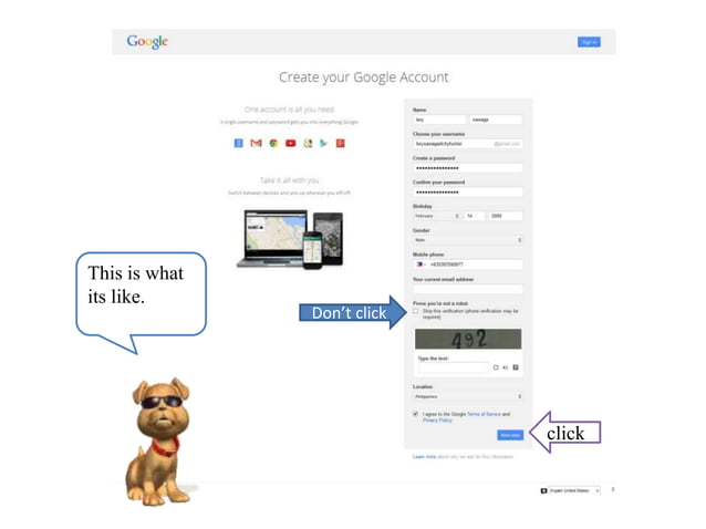 101 creating email account-gmail | PPSX