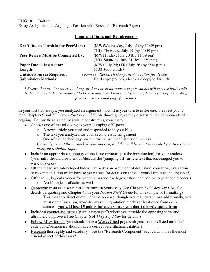 ENG 101 Research Paper ENG 101 Research Paper