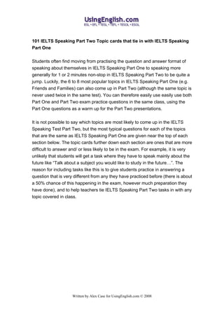 101 ielts-speaking-part-two-topic-cards-that-tie-in-with-ielts-speaking ...