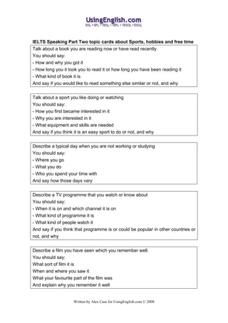 101 ielts-speaking-part-two-topic-cards-that-tie-in-with-ielts-speaking ...