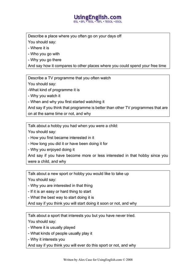 101 ielts-speaking-part-two-topic-cards-that-tie-in-with-ielts-speaking ...