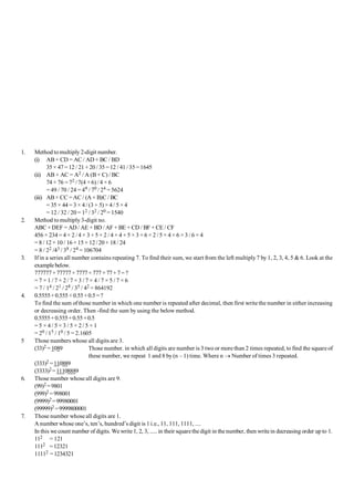 101-maths short cut tips and tricks for apptitude | PDF