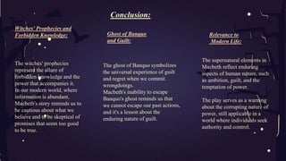Supernatural Elements and Beliefs in The Play "Macbeth" : Relevance in ...