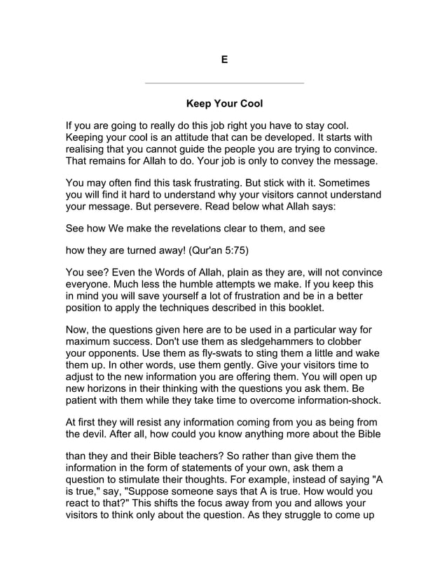 101 Questions for Jehovah Witnesses | PDF