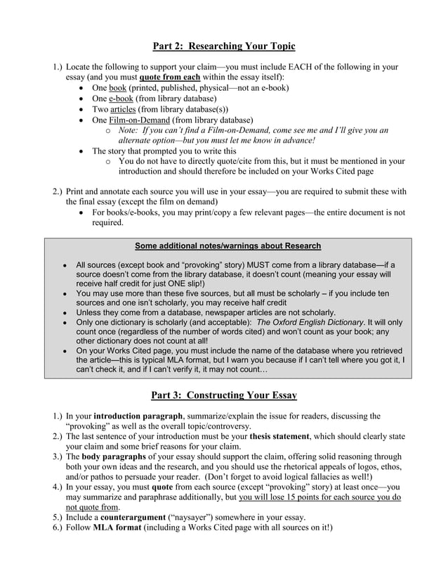 Research paper assignment | PDF