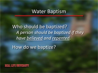 Class 101 - Session 3 | PDF | Christianity | Religion & Spirituality