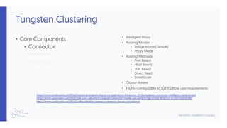 Training Slides: 101 - Basics: Tungsten Clustering - Under The Hood | PDF | Cloud Computing ...