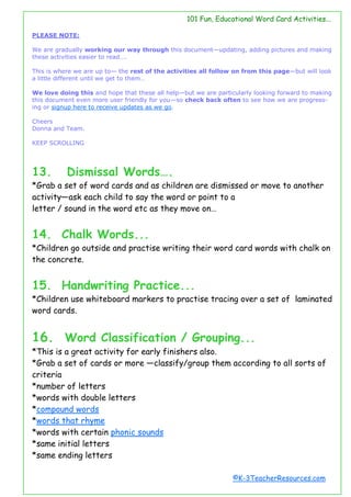 101 ways-to-use-word-cards | PDF