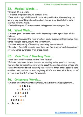101 ways-to-use-word-cards | PDF