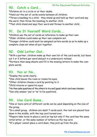 101 ways-to-use-word-cards | PDF