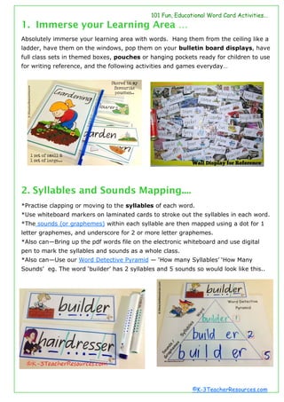 101 ways-to-use-word-cards | PDF