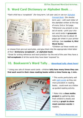 101 ways-to-use-word-cards | PDF