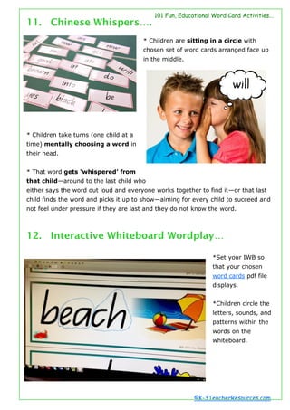 101 ways-to-use-word-cards | PDF