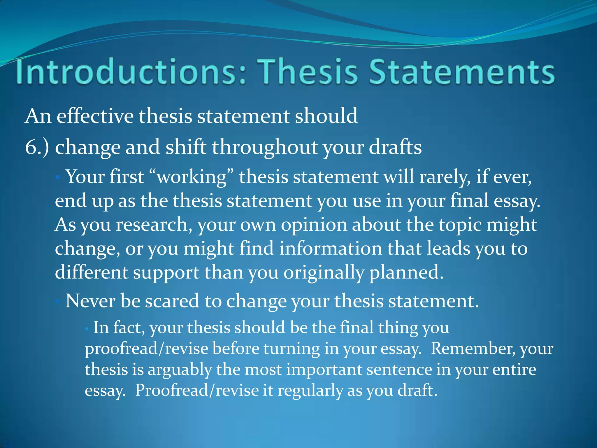 ENG 101 Research Paper: Writing Introductions and Thesis Statements | PPTX