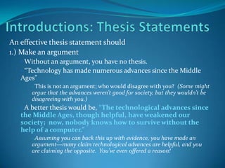ENG 101 Research Paper: Writing Introductions and Thesis Statements | PPTX