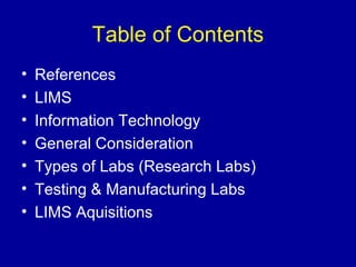 LIMS | PPT